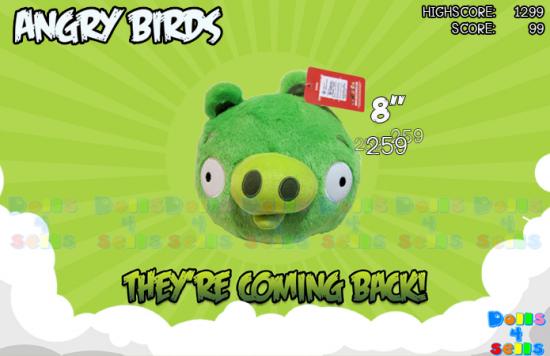 ขายถูก ตุ๊กตา Angry Birds small pig 8 นิ้ว - dolls4sells