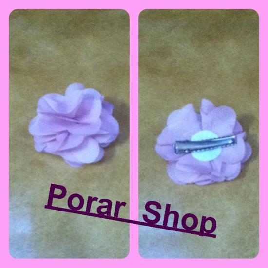 กิ๊ฟติดผมดอกไม้สีชมพู - Porar Shop