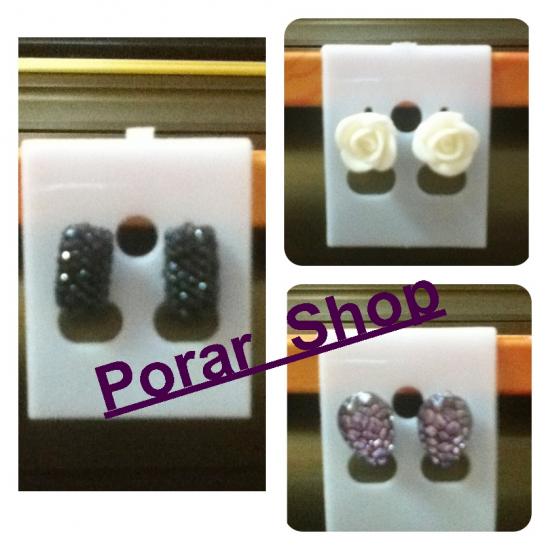 ต่างหูเซต 3 คู่ - Porar Shop
