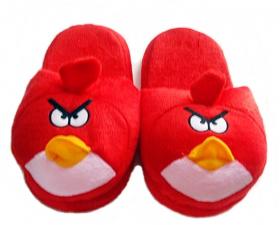 รองเท้าใส่เดินเล่นในบ้าน slippers shoes ลายAngry Bird สีแดง สุดจิ๊ด ...