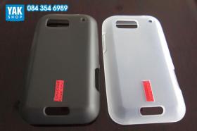 เคส Case Motorola Defy TPU แบบอ่อนนิ่ม สีขาว-เทา - Yak Shop